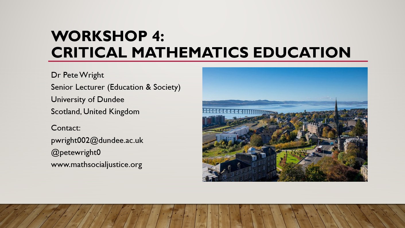 AMESA Workshops – The Teaching Maths for Social Justice Network